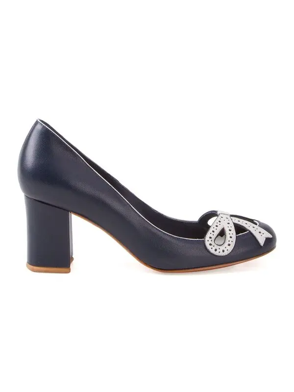 STUDIO CHOFAKIAN Chunky Heel Pumps - Blue