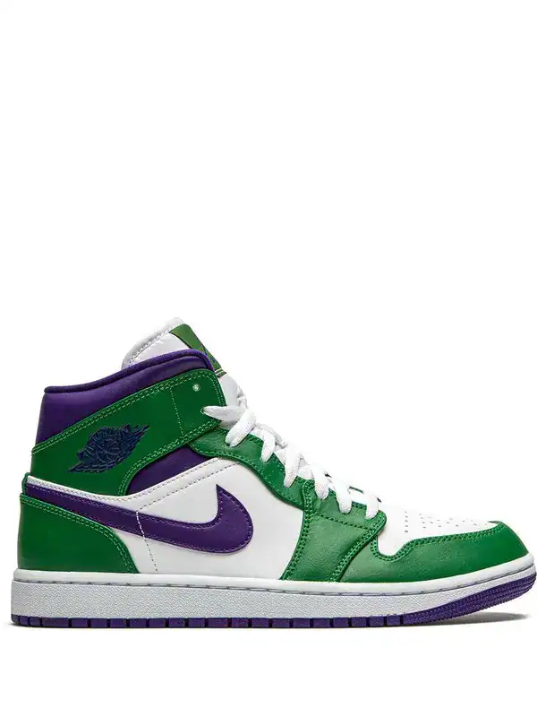 Purple Jordan Verde Con Negro 