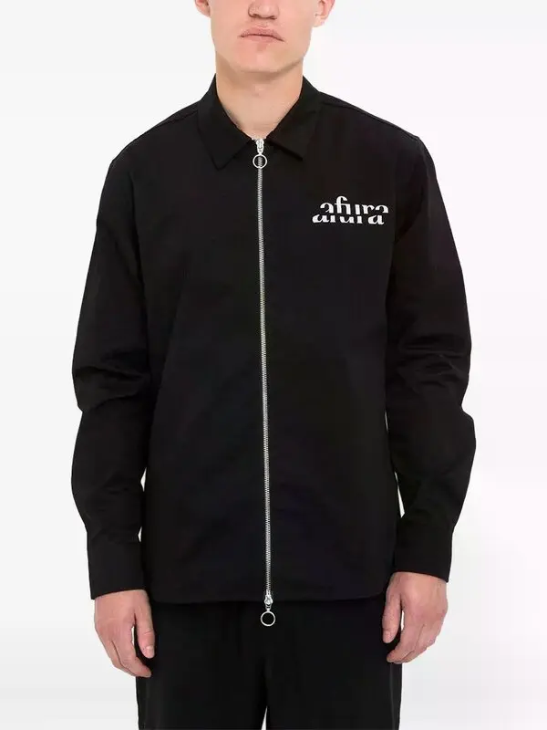 SOULLAND Zipped Logo-print Jacket