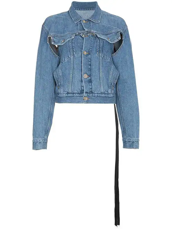 Ben Taverniti Unravel Project Snake Denim Jacket In Blue - 55 Off