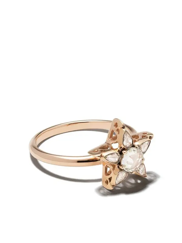 SELIM MOUZANNAR 18kt Diamond Star Ring - Pink