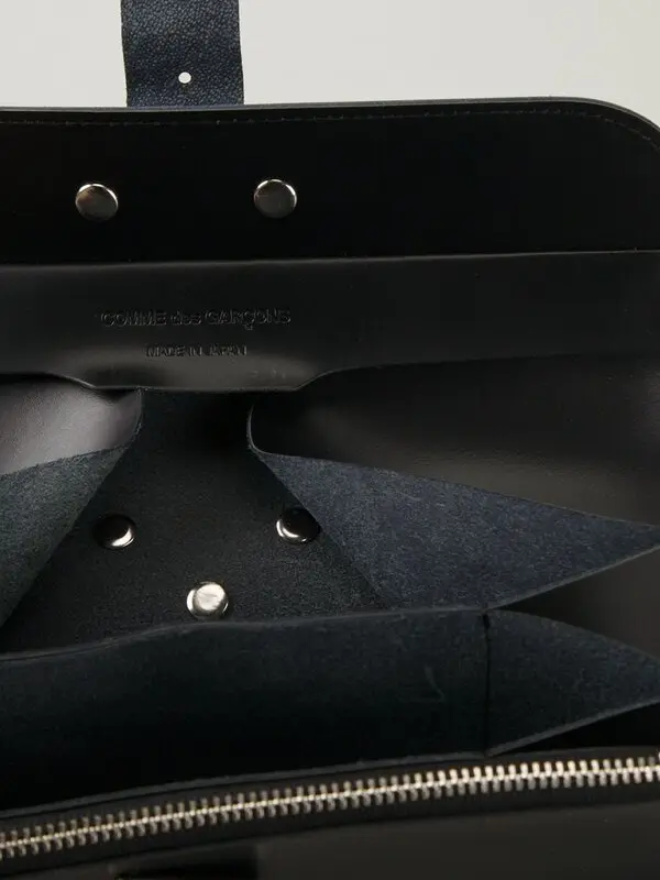 Comme Des Garçons Buckled Leather Wallet - Black