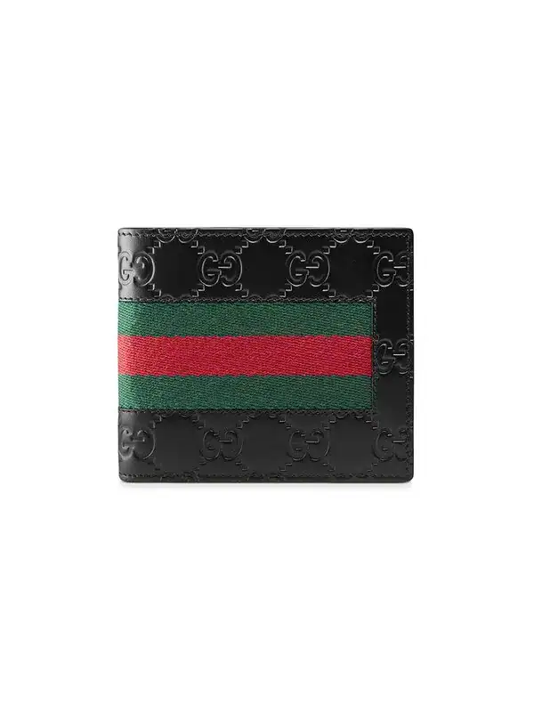 Gucci Signature Web Wallet - Black | Editorialist display picture 2