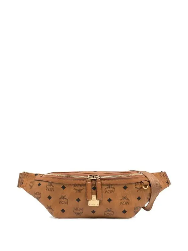 Mcm Fursten Belt Bag - Brown