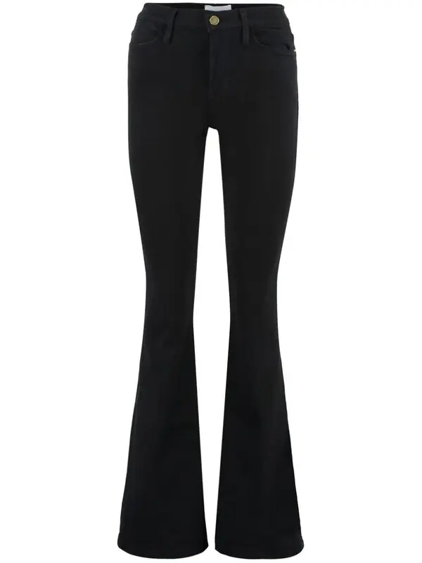 FRAME Le High Flare Jeans - Black