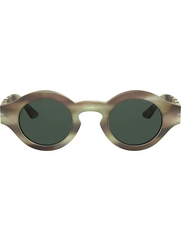 Giorgio Armani Printed Round Frame Sunglasses
