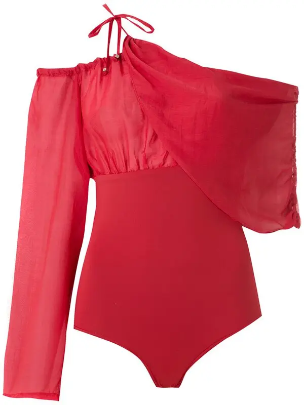 AMIR SLAMA Drape One-shoulder Body