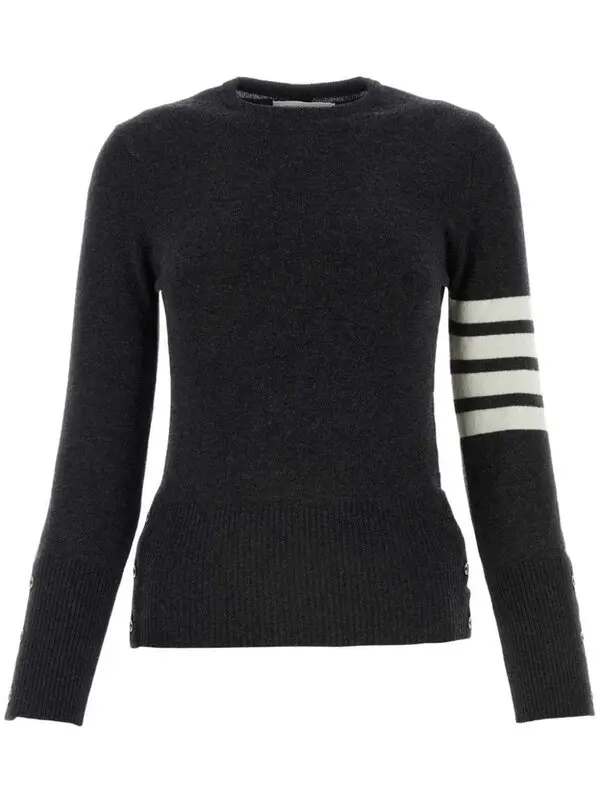 Thom Browne 4-bar Classic Sweater - Grey
