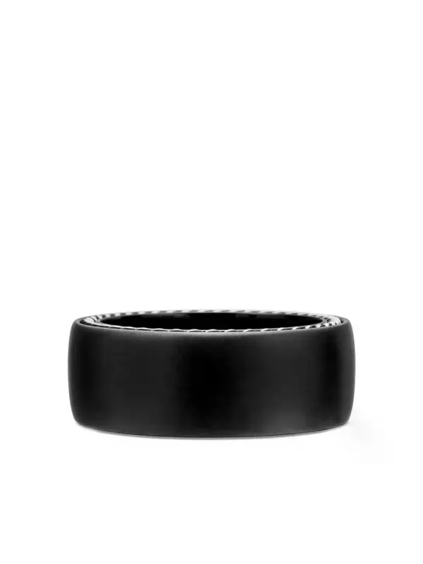 David Yurman Streamline 9mm Band Ring - Black
