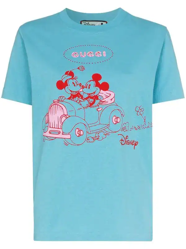 Gucci X Disney Ickey Print T-Shirt - Blue | Editorialist