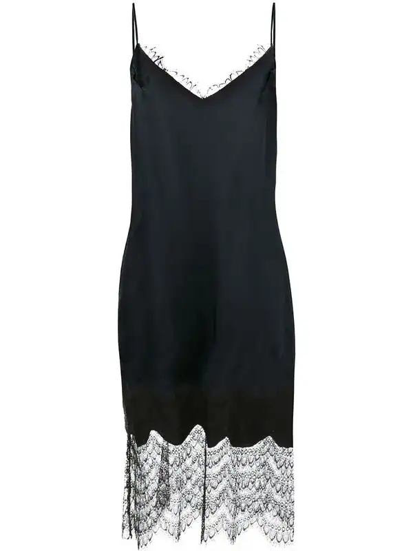 Kiki De Montparnasse Silk Slip Dress In Black - 40% Off | Editorialist