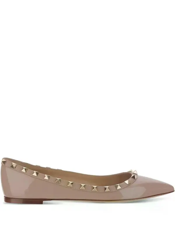 Valentino Garavani Rockstud Ballerina Shoes - Pink