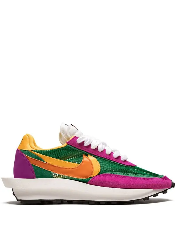 Nike X Sacai Ldwaffle Pine Sneakers - Green
