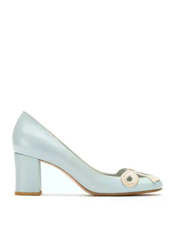 STUDIO CHOFAKIAN Leather Pumps - Blue