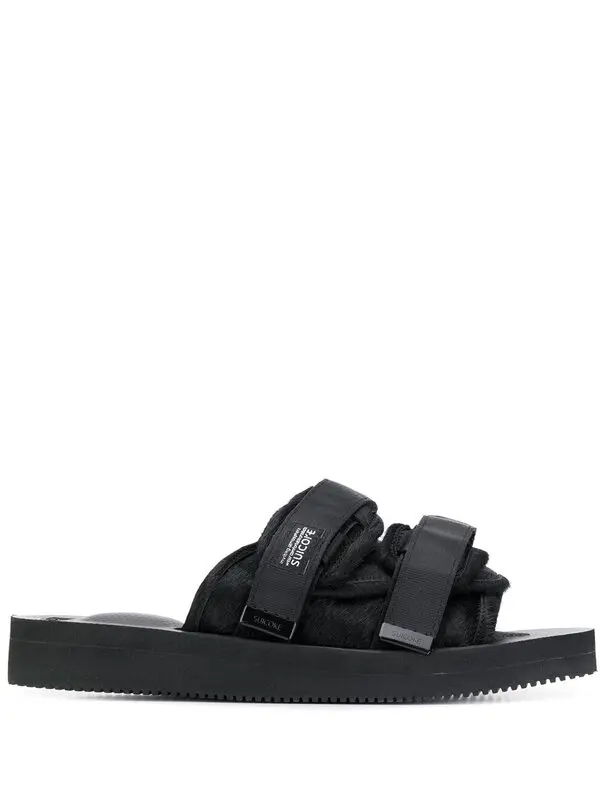Suicoke Moto-vhl Shearling Trim Sandals