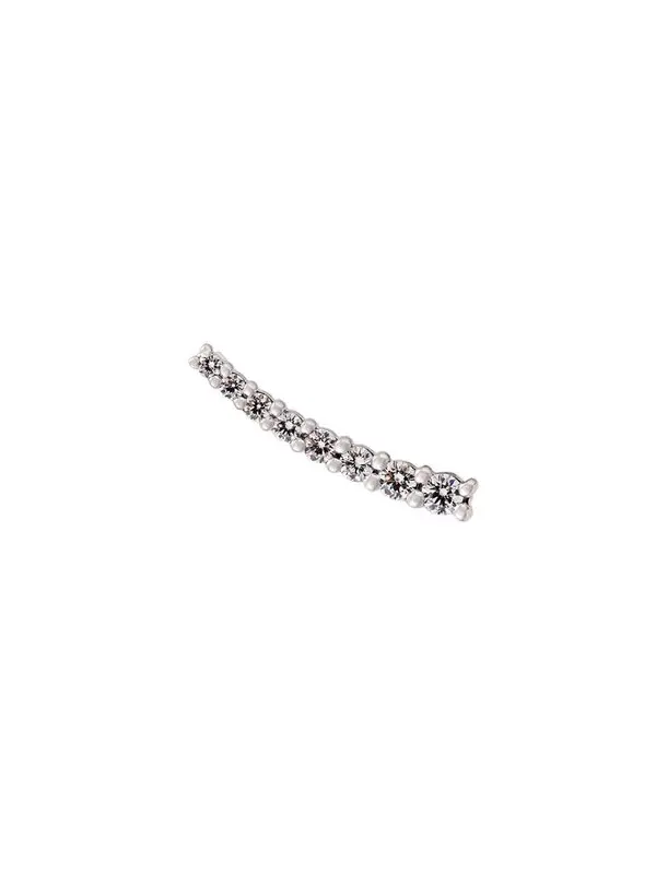 ALINKA Dasha White Diamond Right Side Small Slider Earring - Metallic