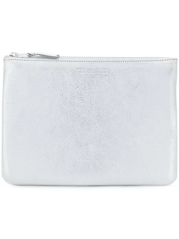 Comme Des Garçons Logo-embossed Leather Purse