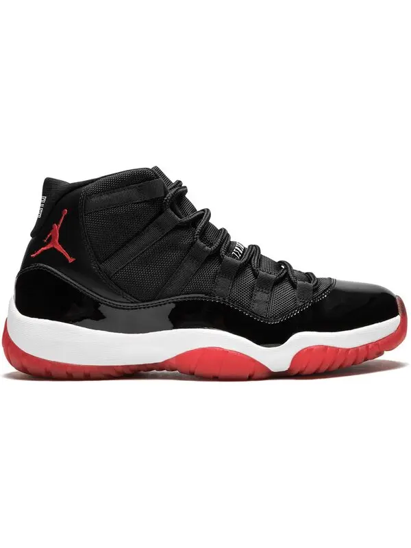 JORDAN Air Retro Bred Sneakers - Black