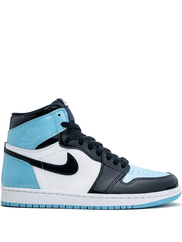 JORDAN Air 1 High Og Patent Leather Sneakers - Blue