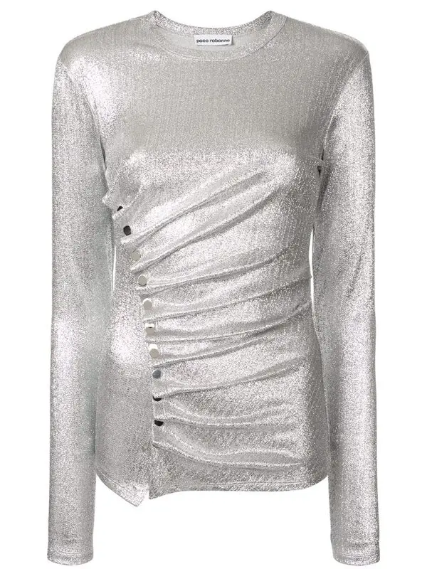 Rabanne Draped Button Blouse