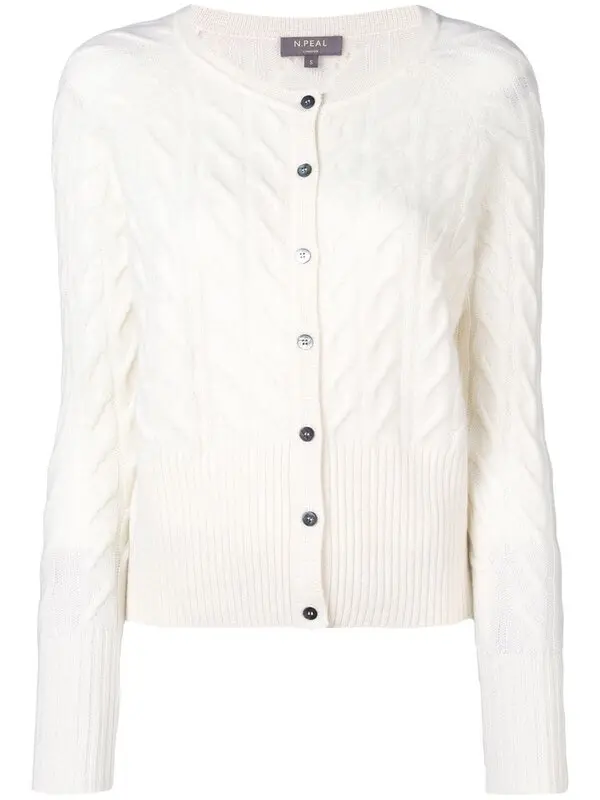 N.peal Cable Knit Cardigan