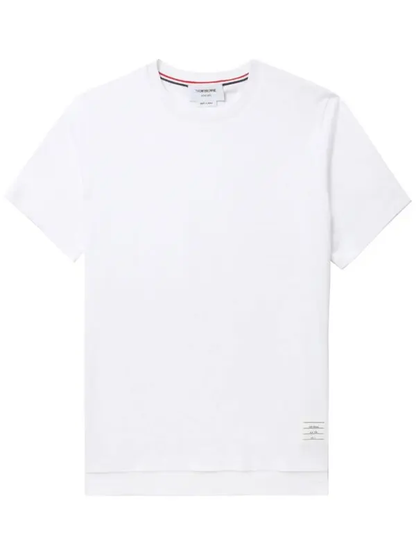 Thom Browne Side-slit Short-sleeve T-shirt - White