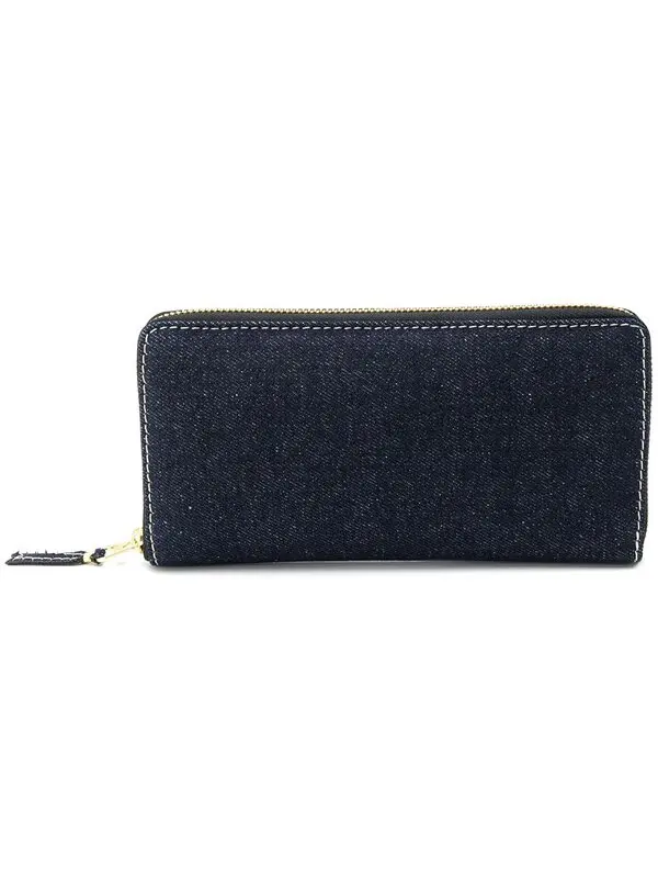 Comme Des Garçons Denim Zip Around Wallet