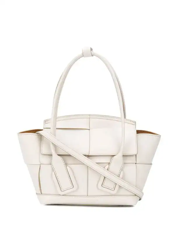 Bottega Veneta Mini Arco Tote Bag - White | Editorialist