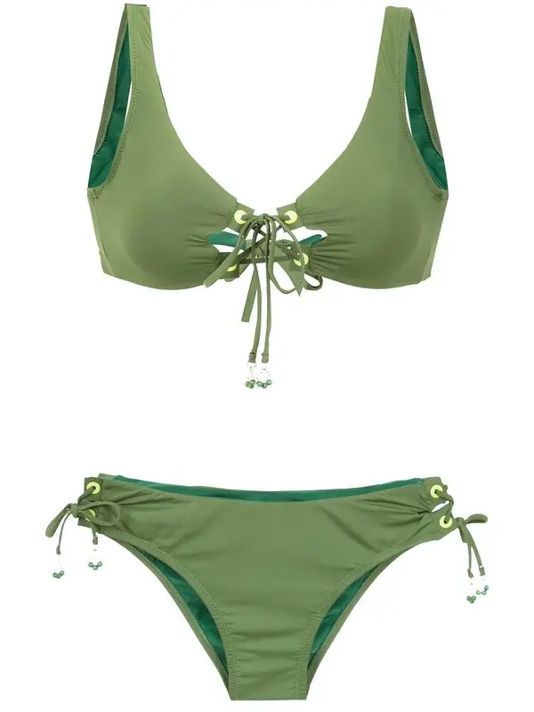AMIR SLAMA Lace Up Bikini Set