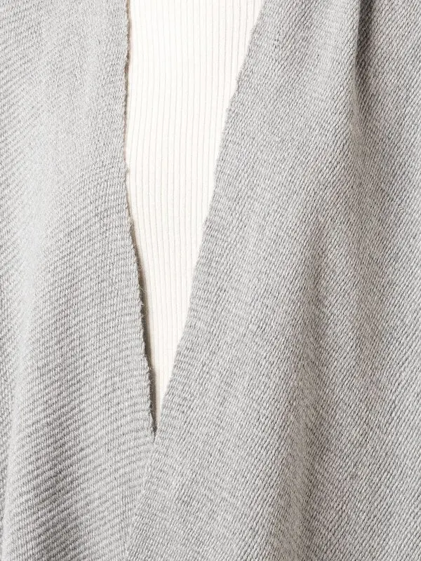 Voz Hand-woven Poncho - Grey
