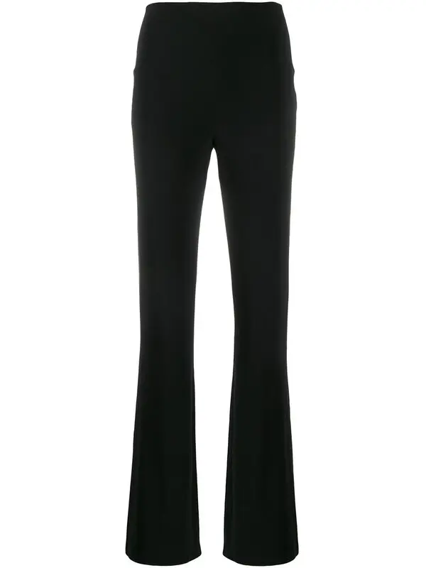 Norma Kamali High Waisted Straight-leg Trousers