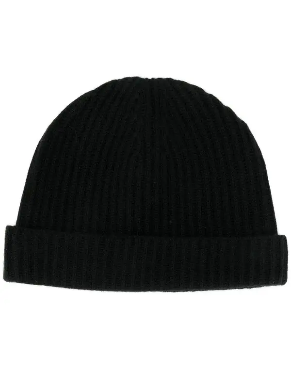 N.peal Ribbed Beanie - Black