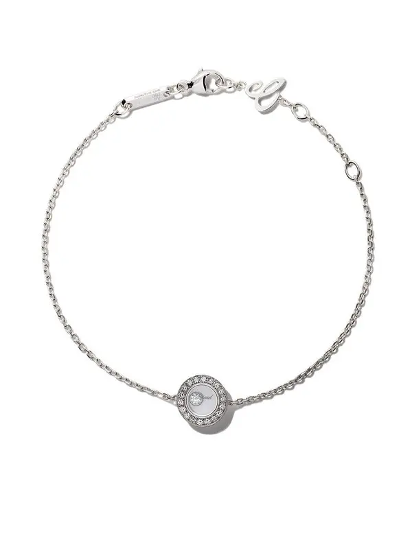 Chopard 18kt Happy Diamonds Icons Bracelet - Silver