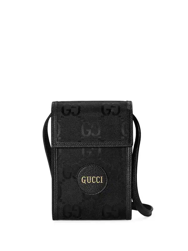 Gucci Off The Grid Gg Supreme Phone Pouch - Black | Editorialist