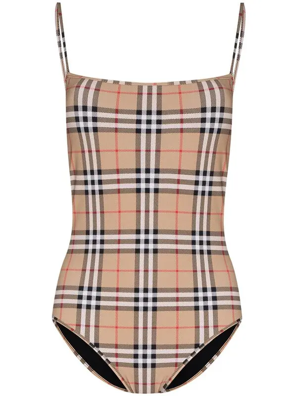 Burberry Vintage Check Swimsuit - Neutrals