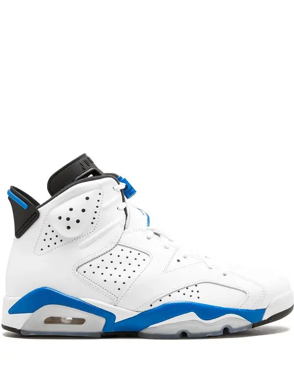 JORDAN Air 6 Retro Sport Blue Sneakers - White