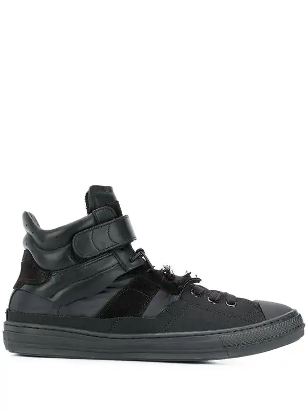 靴 Maison Margiela EvolutionHighTopSneaker Maison Margiela High-Top Evolution Sneakers In Black - 50% Off