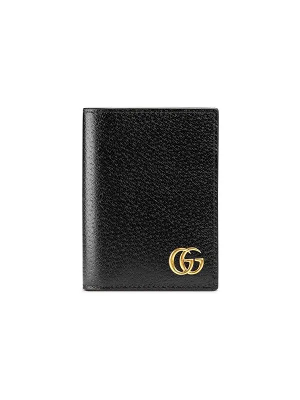 Gucci Gg Marmont Leather Long Wallet - Black