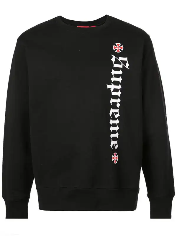 シュプリーム　independent Supreme Independent Sweatshirt - Black | Editorialist
