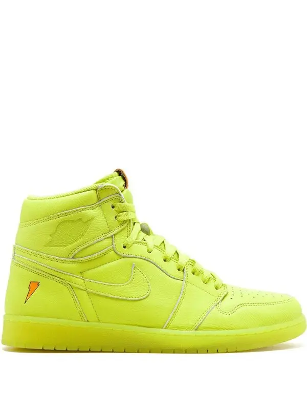 JORDAN Air 1 Retro Hi G8rd Cyber Sneakers - Yellow