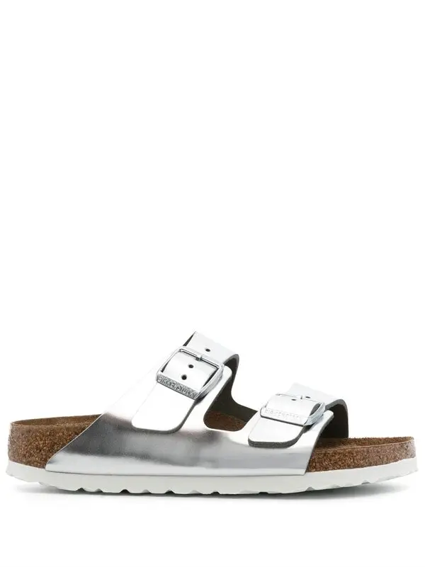 BIRKENSTOCK Buckled Slides - Metallic