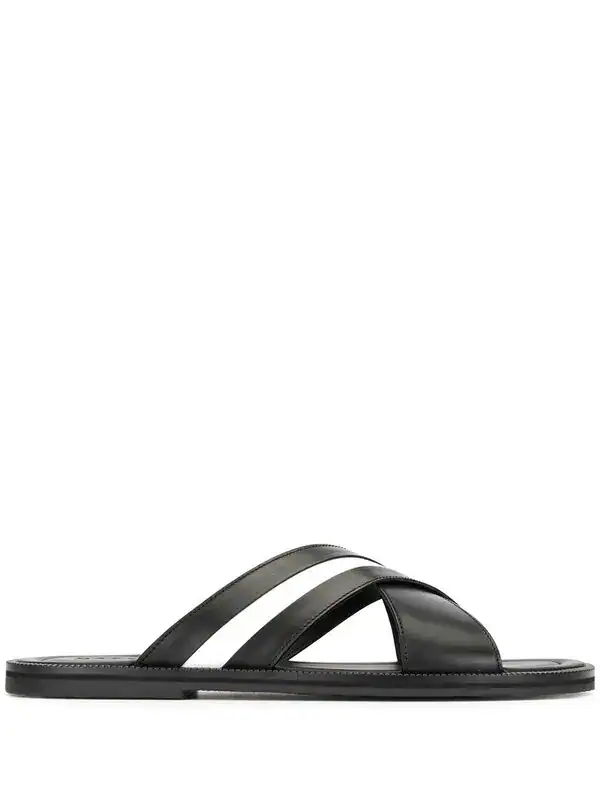 Bally Logo Stripe Slides In Black - 55% Off | Editorialist display picture 1