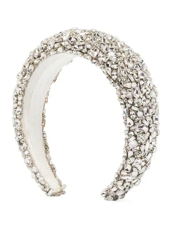 Jennifer Behr Medici Headband - Silver | Editorialist display picture 1