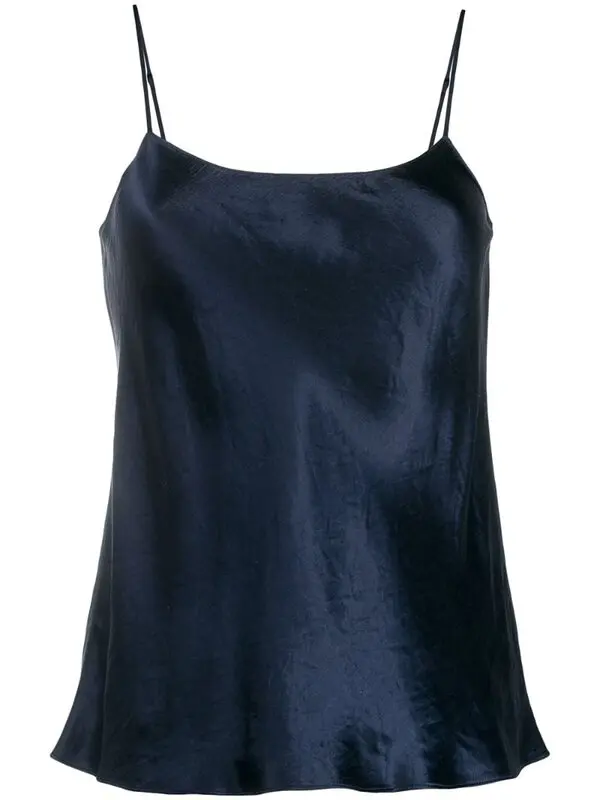 Vince Satin Camisole Top - Blue