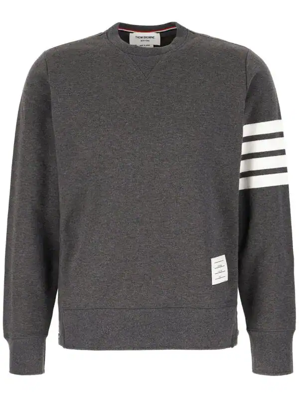 Thom Browne Engineered 4-Bar Jersey Sweatshirt Grey Editorialist