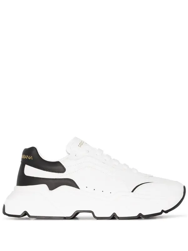 Dolce & Gabbana Daymaster Leather Sneakers - White