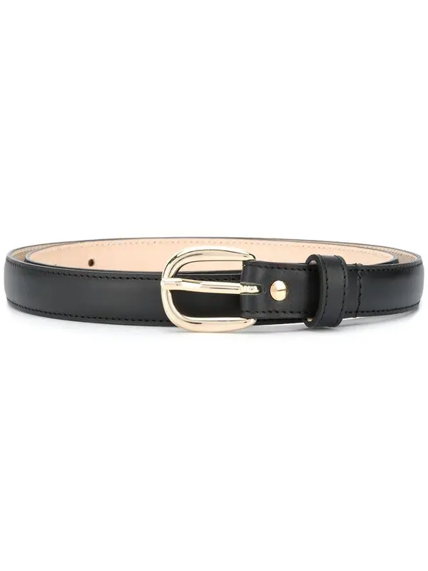 A.p.c. Rosette Leather Belt - Black