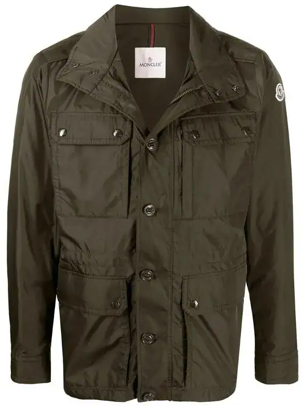 Moncler Lez Military Jacket - Green | Editorialist