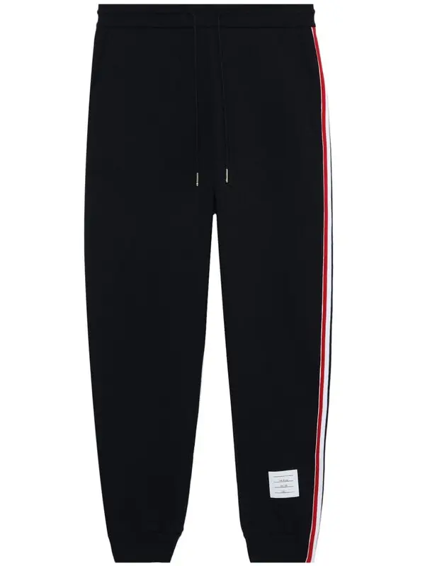 Thom Browne Rwb Stripe Loopback Track Pants - Blue
