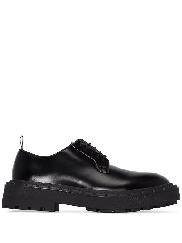 Eytys Alexis Chunky Derby Shoes In Black - 73% Off | Editorialist